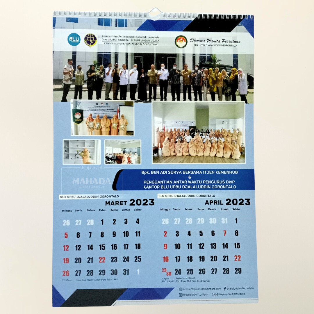 Kalender Dinding 2 Bulan 2025 - Mahada Indonesia