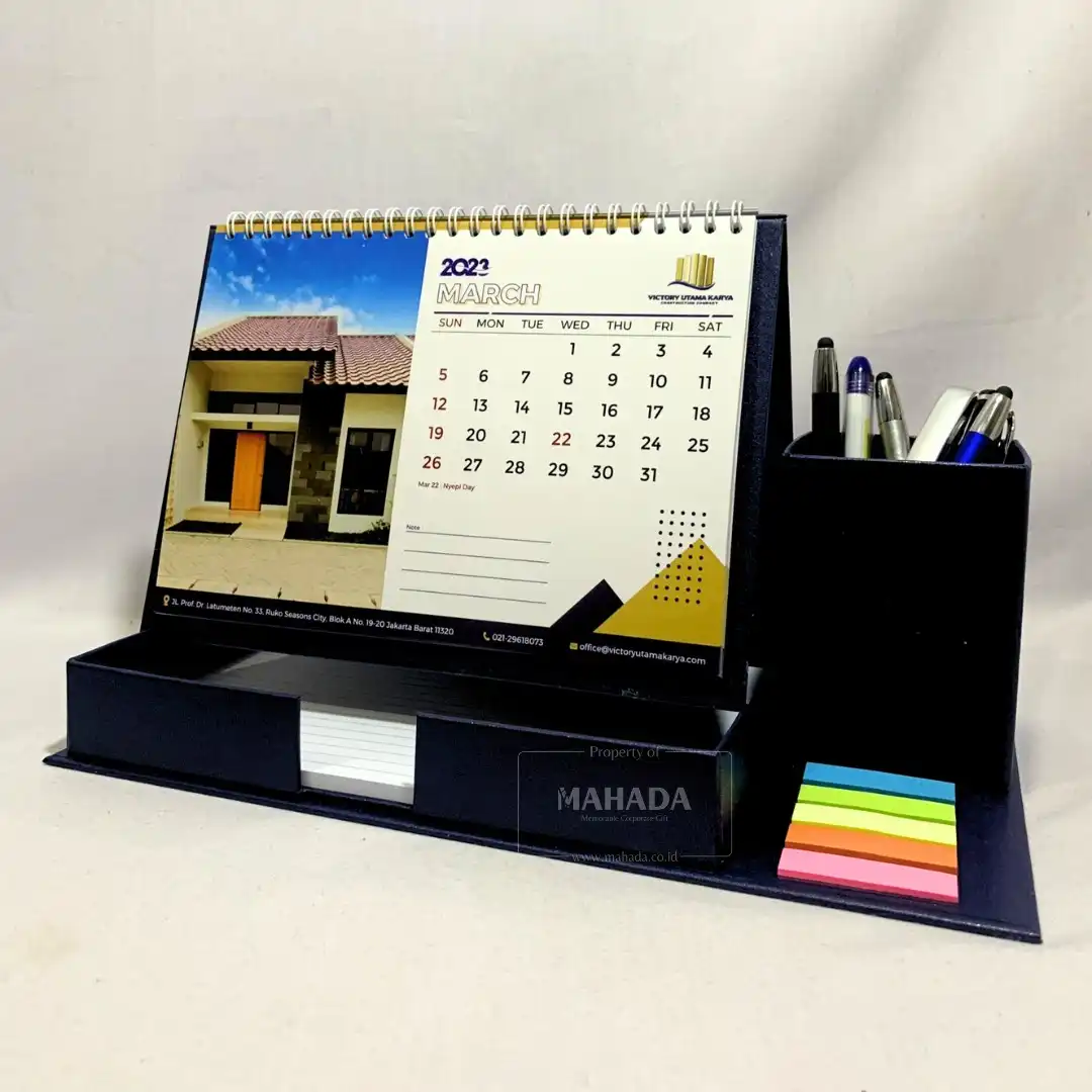 Kalender Meja Notes & Sticky - Mahada Indonesia
